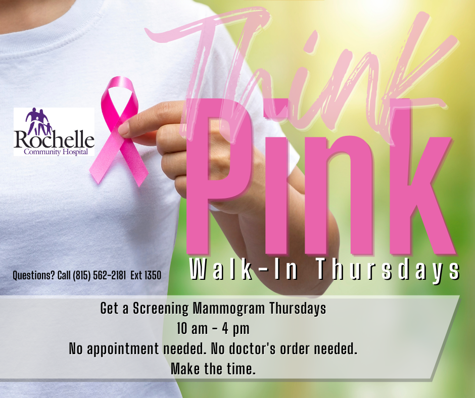 RCH Offers Walk-In Thursdays for Mammograms - Rochelle Hospital