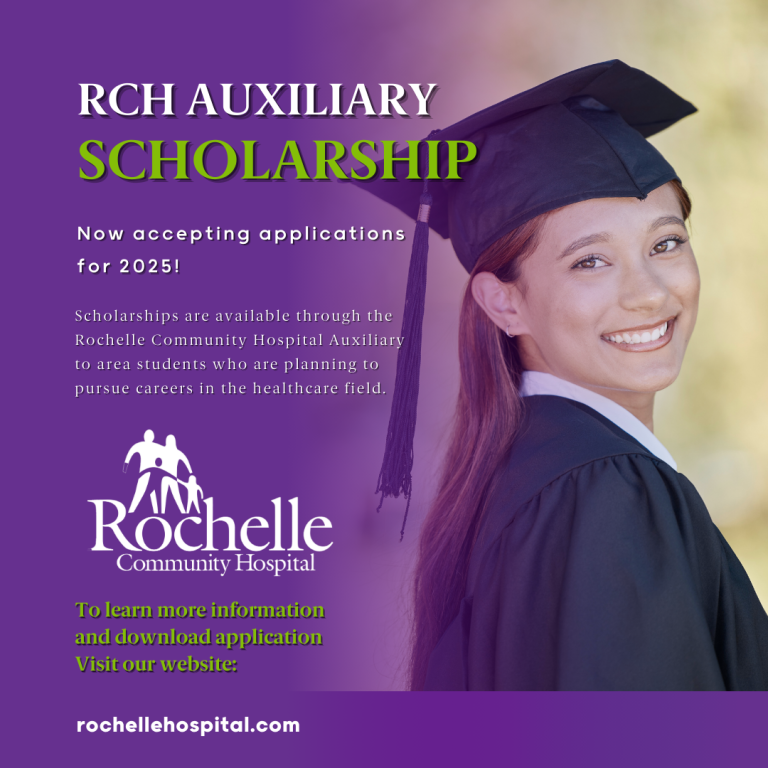 RCH Now Accepting 2025 Auxiliary Scholarship Applications - Rochelle ...